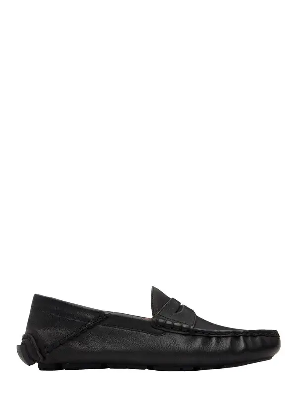 Polo Ralph Lauren Anders Leather Driver Loafers - Black