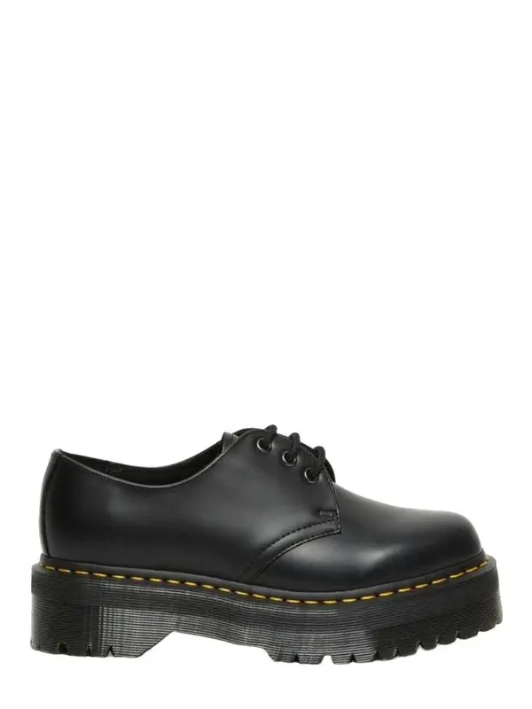 Dr. Martens Polished Leather Lace-up Shoes - Black