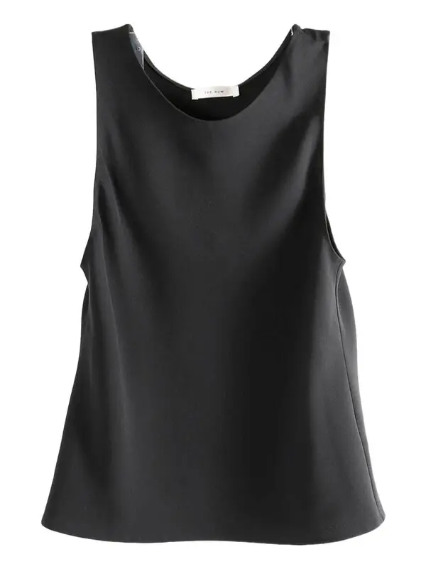 THE ROW Scoop Neck Sleeveless Top - Black