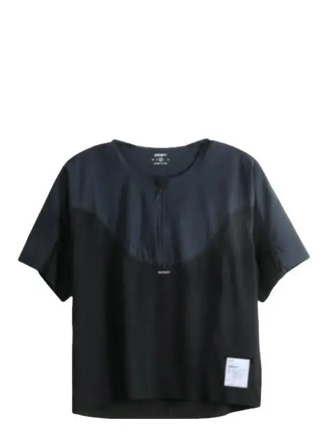 Satisfy Justice Trail Half-zip T-shirt - Black