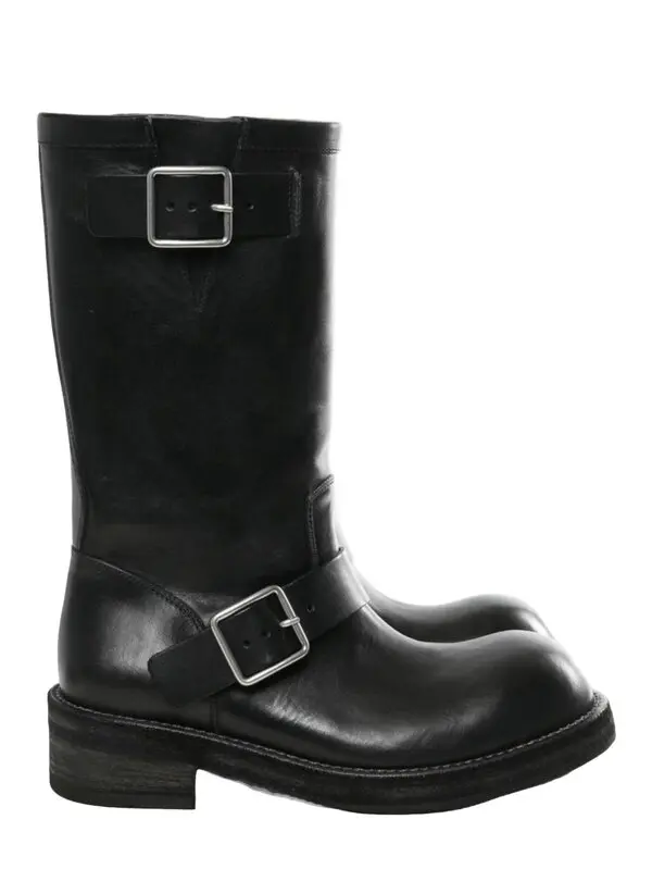ANN DEMEULEMEESTER Sarith Biker Boots - Black