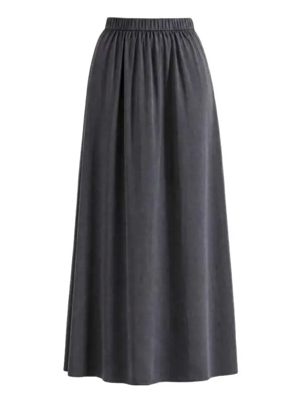 AMOMENTO Jersey Maxi Skirt - Black