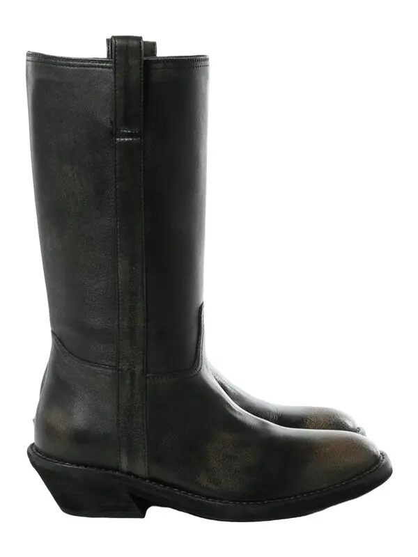 ANN DEMEULEMEESTER Latix Cowboy Boots - Black
