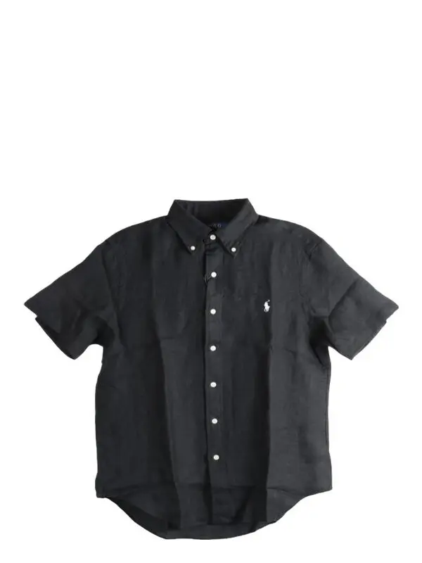 Polo Ralph Lauren Logo-embroidered Button-down Shirt - Black
