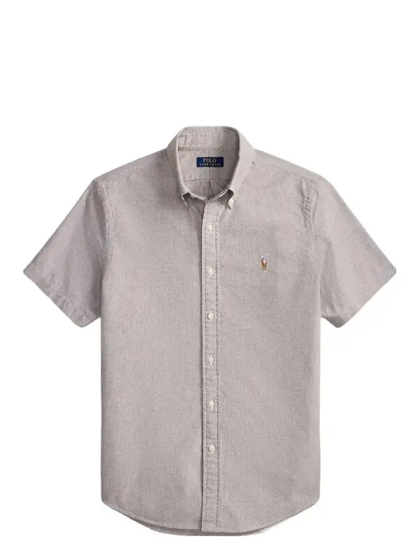 Polo Ralph Lauren Embroidered-logo Button-down Shirt - Gray