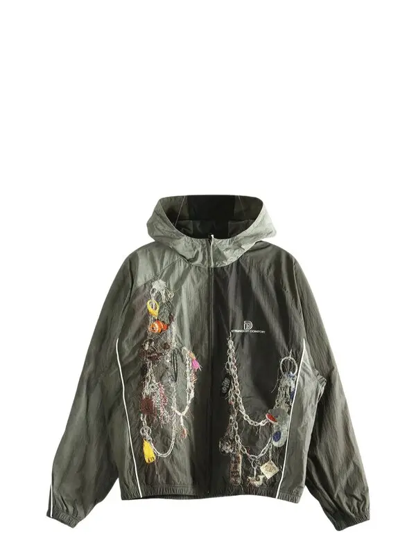 DOUBLET Embroidered Chain Sports Jacket - Black