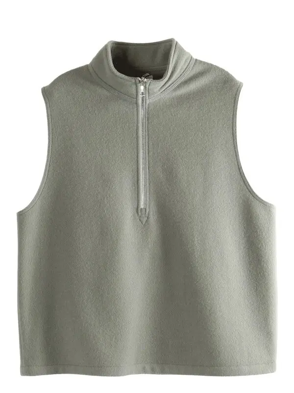 RIER Zip-fastening Sleeveless Vest - Gray