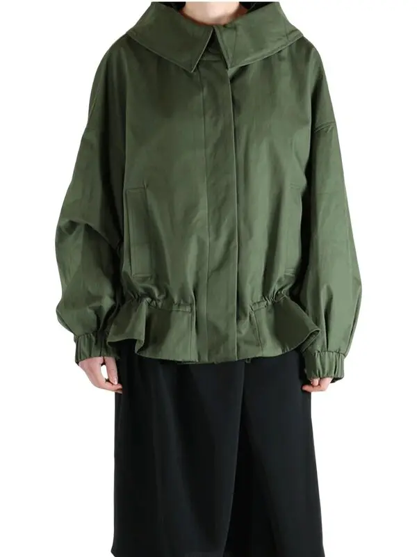 Dries Van Noten Long Sleeve Hooded Casual Jacket - Black