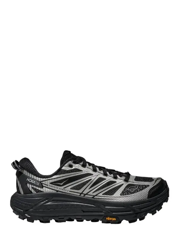 Hoka One One Mafate Speed 2 Trail Running Sneakers - Black/silver