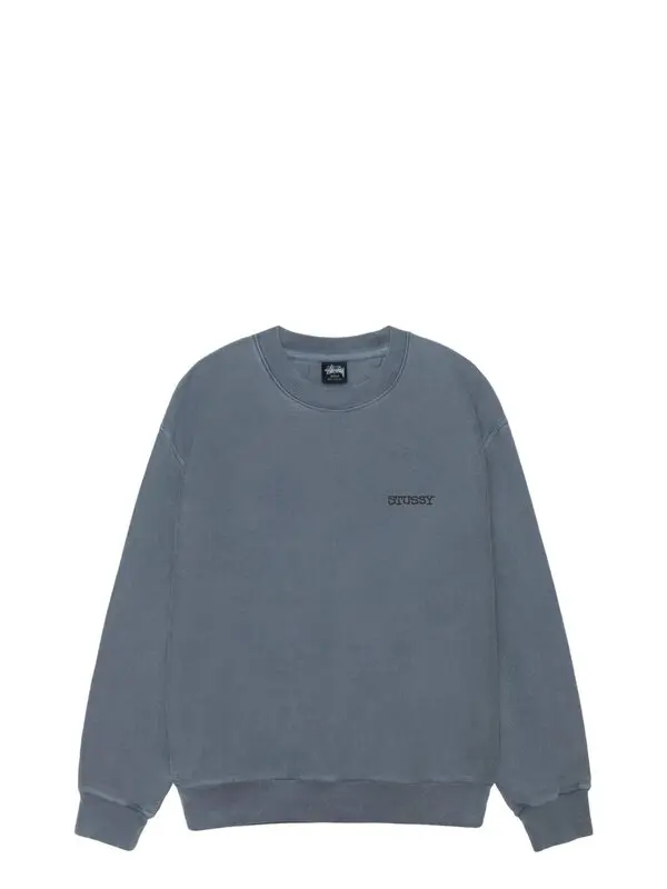 StÜssy Jumbo Crewneck Sweatshirt - Navy Blue