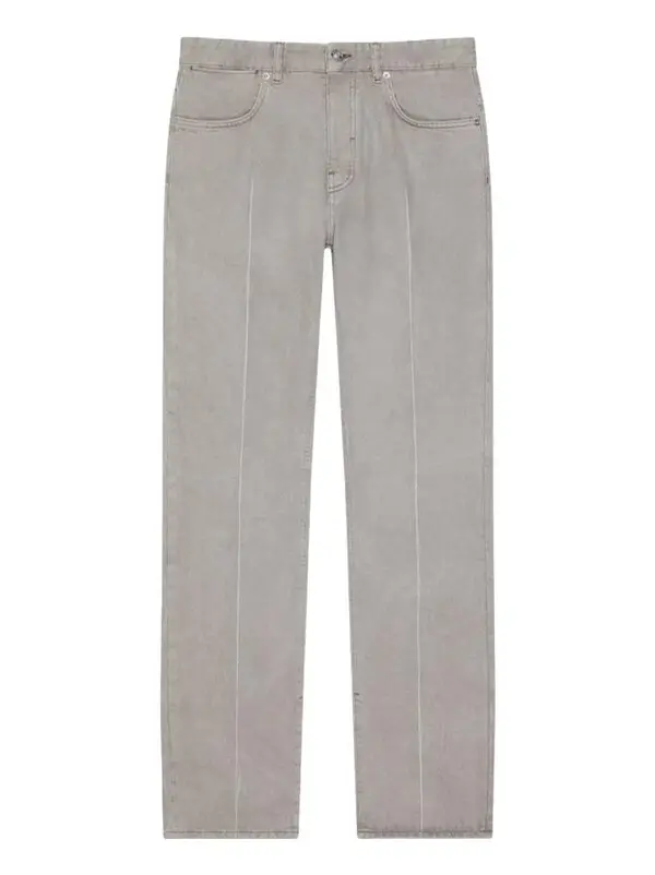 Givenchy Folded Effect Straight-leg Jeans - Cloud Gray