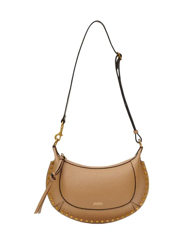 Isabel Marant Étoile Oskan Moon Grained Bag With Studded Detail - Brown