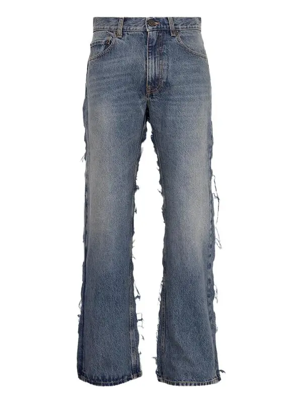 Vetements Cut-up Back Jeans - Gray