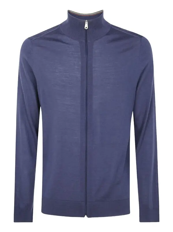 Paul Smith Zipper Cardigan - Blue