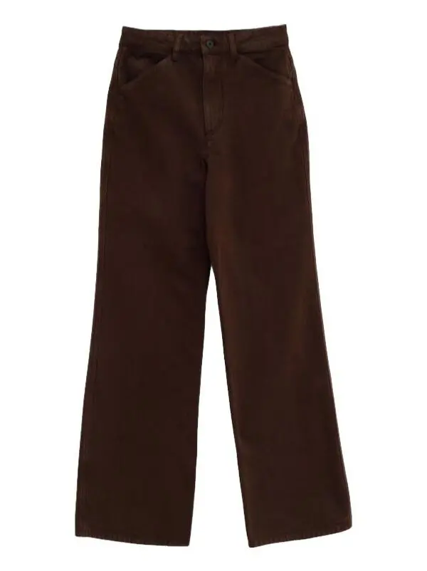 LEMAIRE Flared Five-pocket Pants - Brown