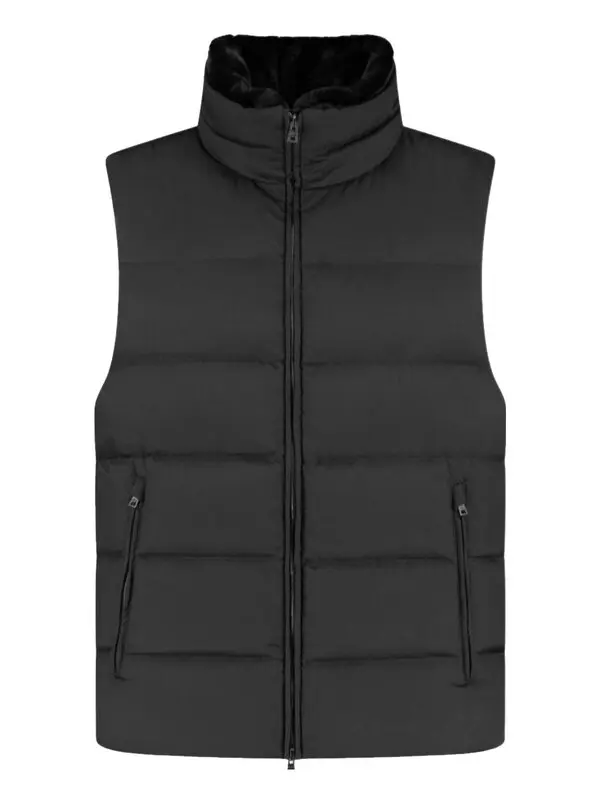 Herno Padded Quilted Gilet - Black