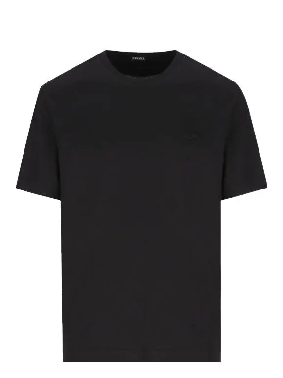 Zegna Logo-embroidered T-shirt - No