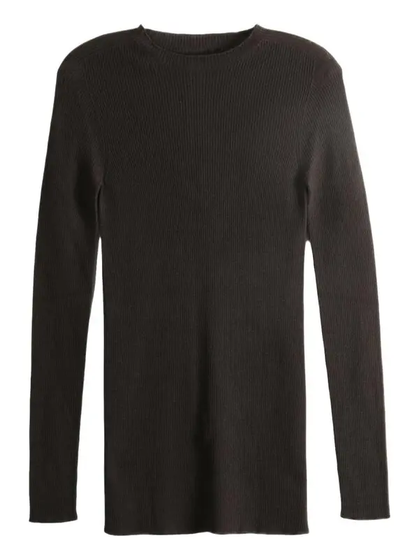 Rick Owens Long Sleeve Knit Top - Black