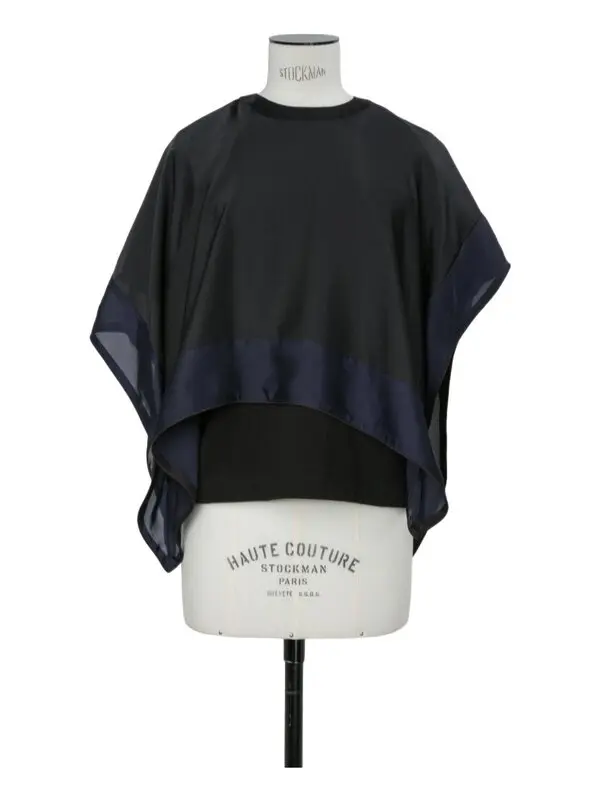 Sacai Satin X Cotton Jersey T-shirt - Black