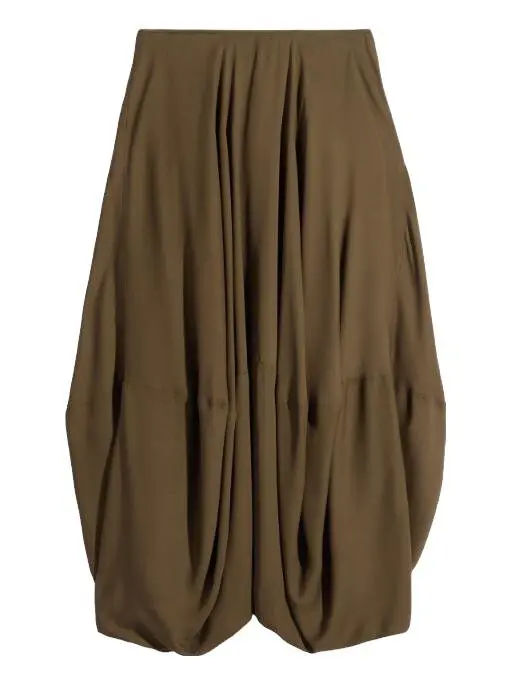LEMAIRE Balloon Midi Skirt - Bronze