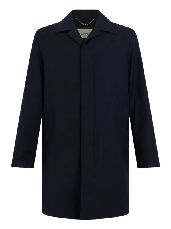 Canali Single-breasted Coat - Black