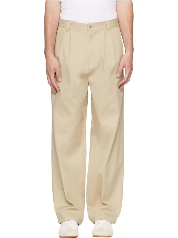 A.p.c. Ricky Pleated Trousers - Beige