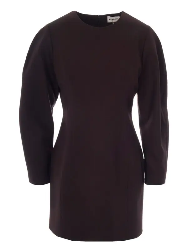 P.a.r.o.s.h Long-sleeved Skirt Dress - Black