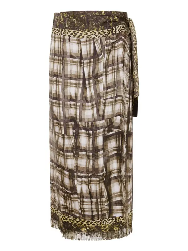 PIERRE-LOUIS MASCIA Aloes Skirt - Brown