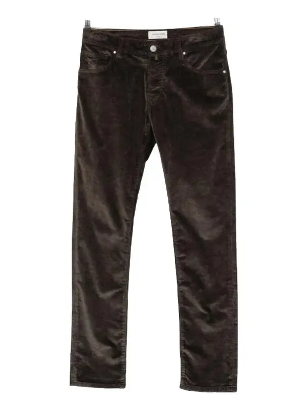 Jacob Cohen Straight Leg Corduroy Trousers - Black