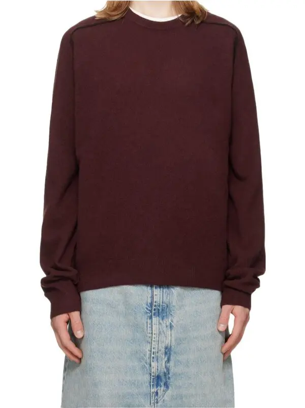MAISON MARGIELA Ribbed Long Sleeve Sweater - Black