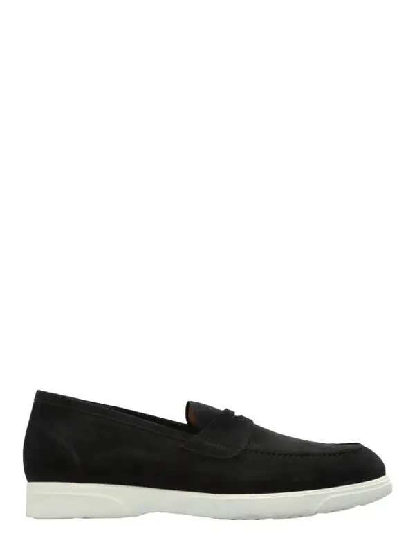Kiton Round Toe Loafers - Black