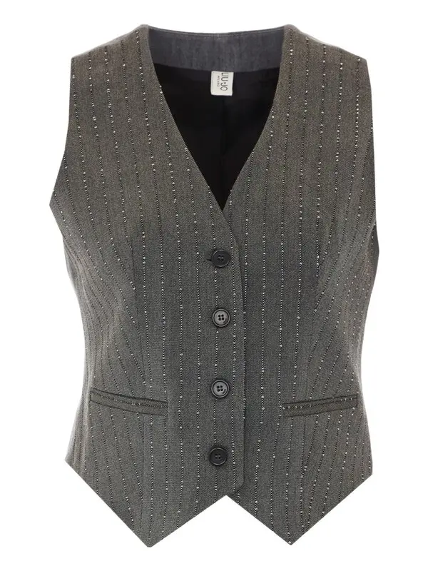Liu Jo Embellished Vest - Grey