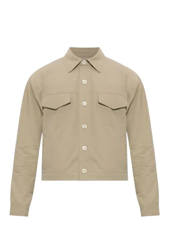 Balmain Casual Jacket With Button Fastening - Beige