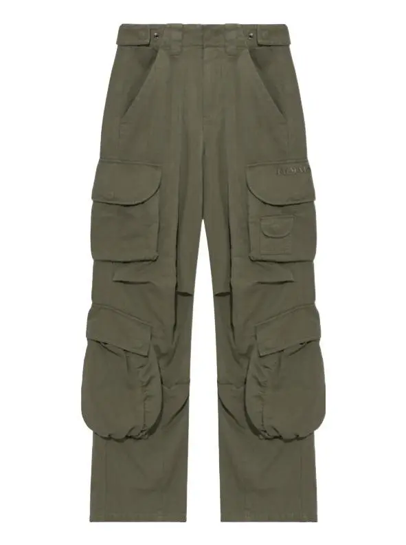 Balmain Cargo Pants With Flap Pockets - Green