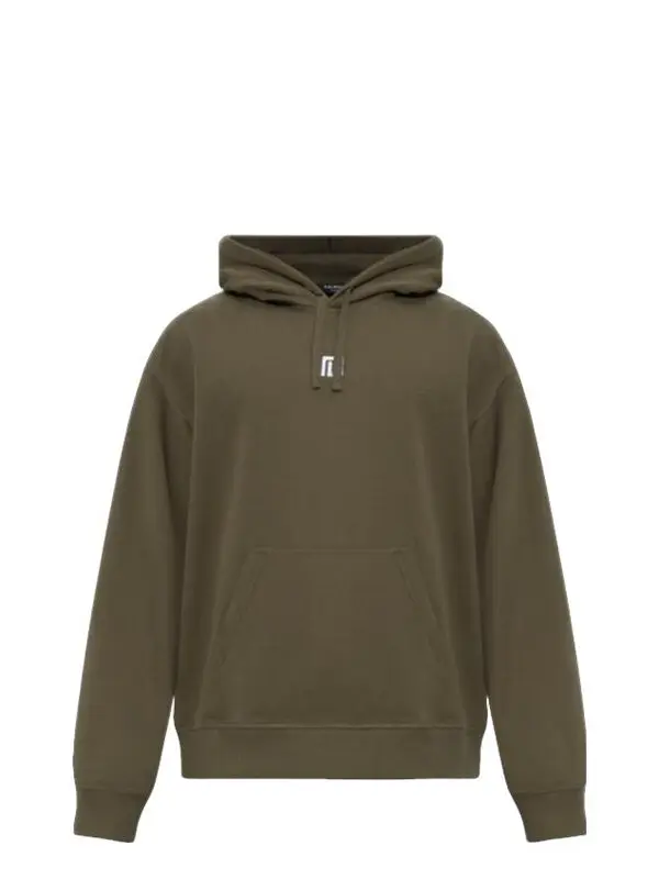 Balmain Hooded Sweatshirt With Drawstring - Green