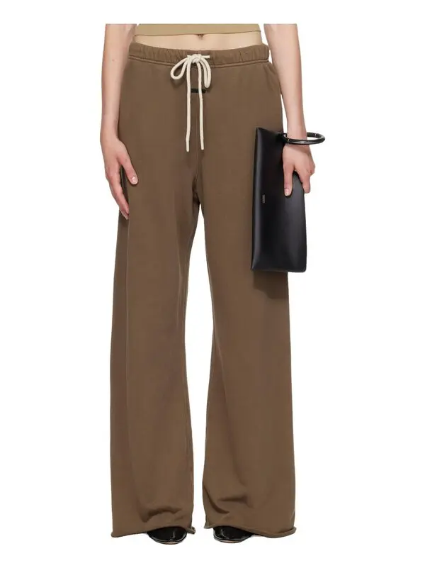 Fear Of God Drawstring Wide Leg Sweatpants - Washedmoss