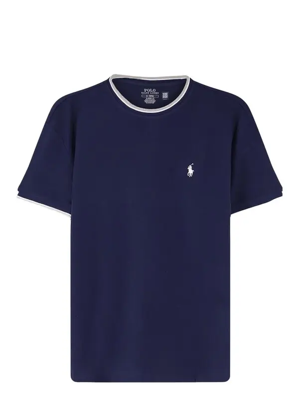 Polo Ralph Lauren Logo Trim T-shirt - Navy