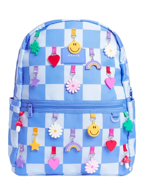 STATE BAGS Kane Backpack With Charms - Blue