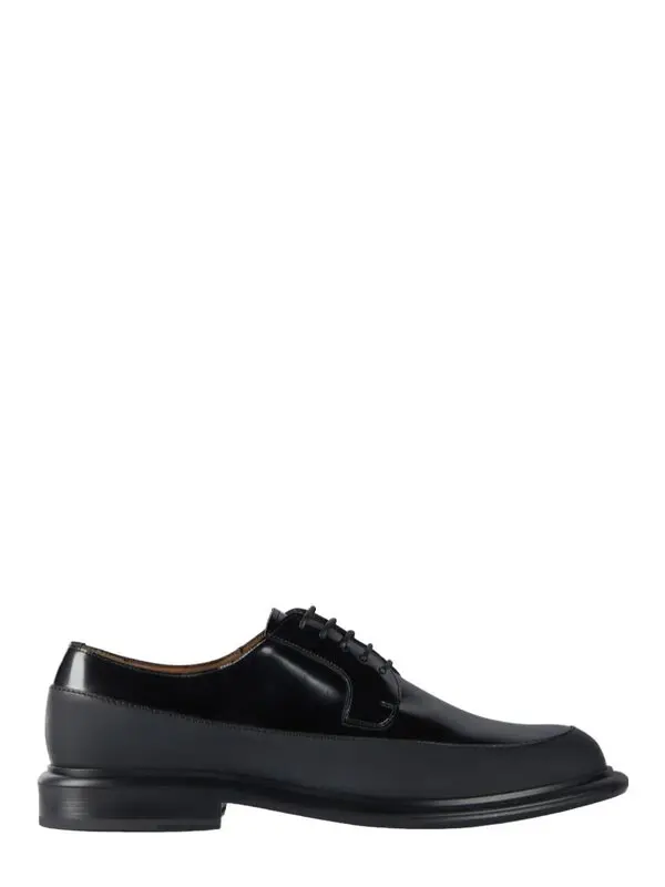 Givenchy Gent Derby Shoes In Brushed Calfskin Leather - Black