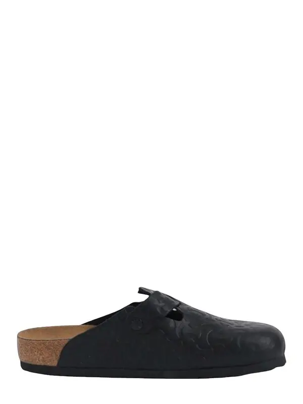 BIRKENSTOCK Boston Beams Bone Pattern Clogs - Black