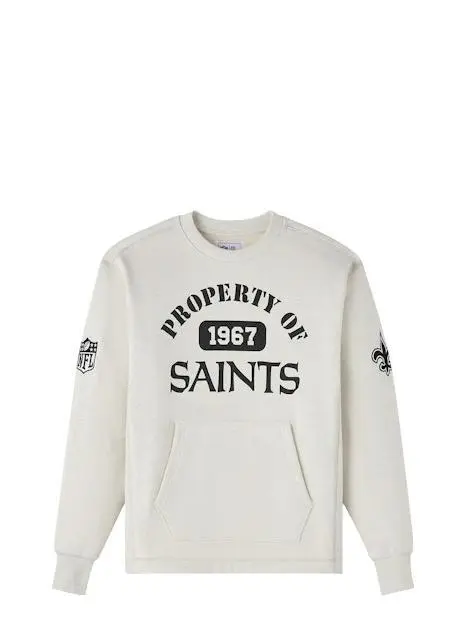 OVO X Nfl New Orleans Saints Crewneck Sweatshirt - Gray
