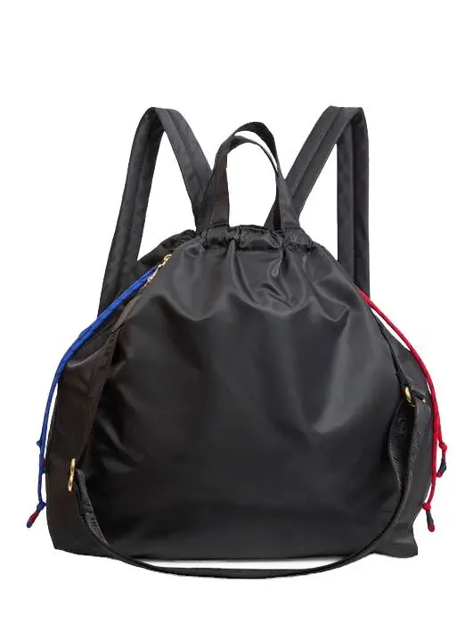 Clare V. Convertible Nylon Backpack, Tote, And Shoulder Bag - Black