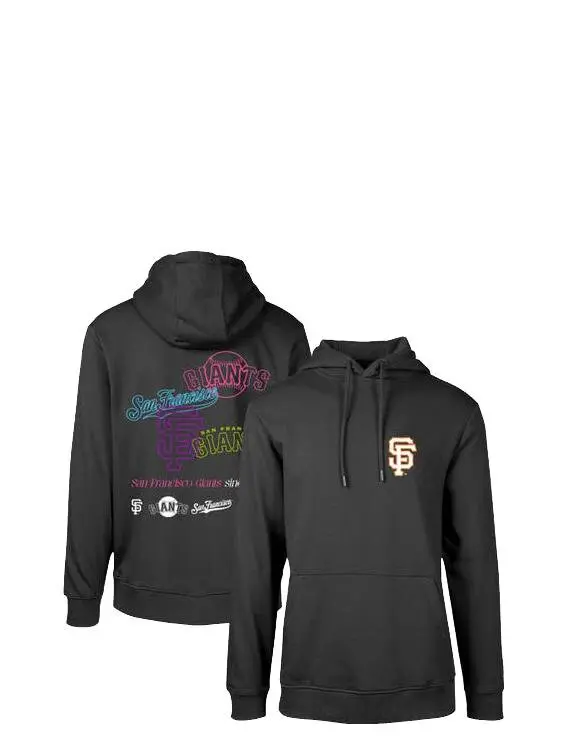 LEVELWEAR San Francisco Giants Podium Vintage Pullover Hoodie - Black