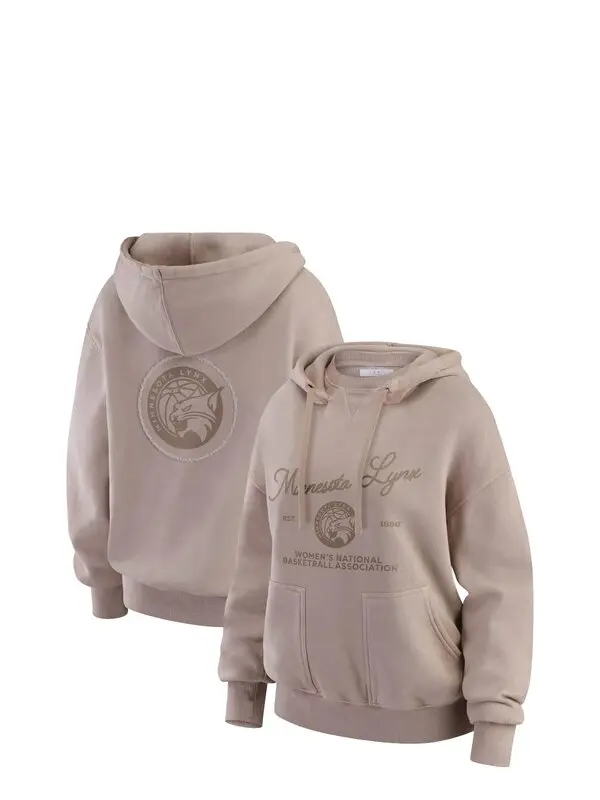 WEAR BY ERIN ANDREWS Minnesota Lynx Washed Pullover Hoodie - Tan