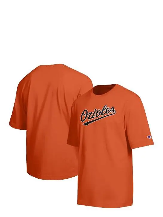 Champion Baltimore Orioles All Star Chenille Wordmark T-shirt - Orange