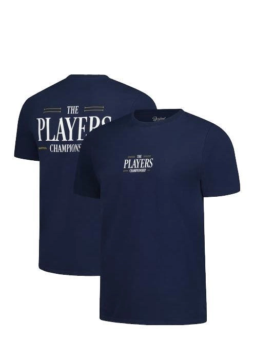 BARSTOOL GOLF 2025 The Players Varsity Logo T-shirt - Navy