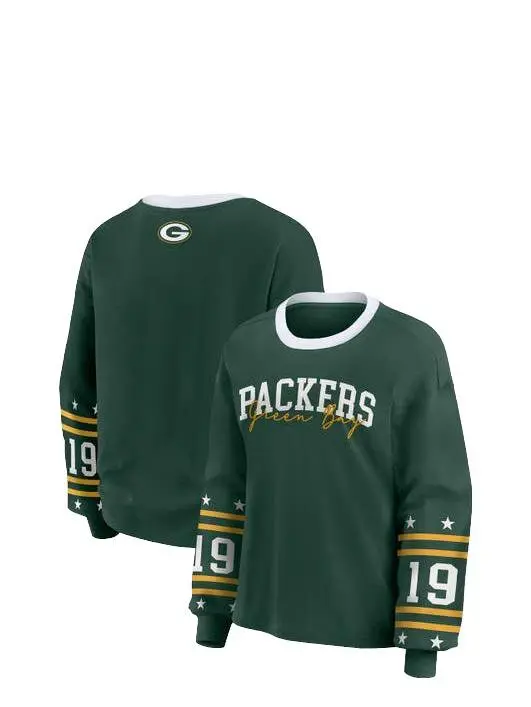 WEAR BY ERIN ANDREWS Bay Packers Sport Long Sleeve T-shirt - Green
