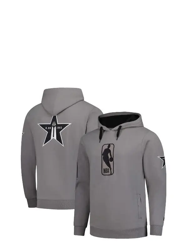 FISLL Nba Events Logoman Shadow Collection Pullover Hoodie - Gray
