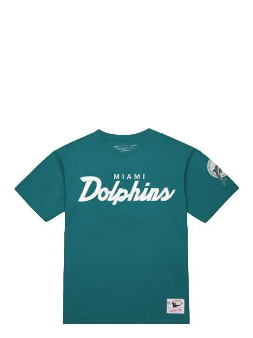 Mitchell & Ness Miami Dolphins Head Coach Classic T-shirt - Aqua