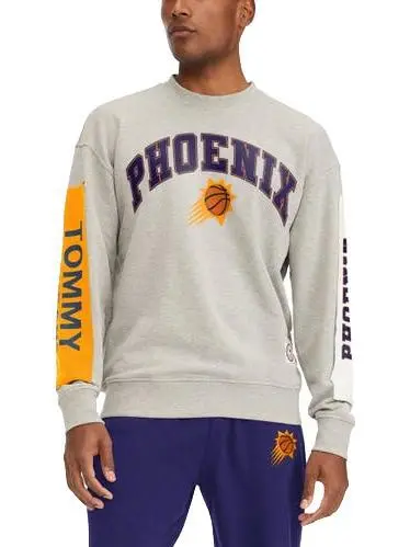 Tommy Hilfiger Phoenix Suns Graphic Crewneck Sweatshirt - Gray